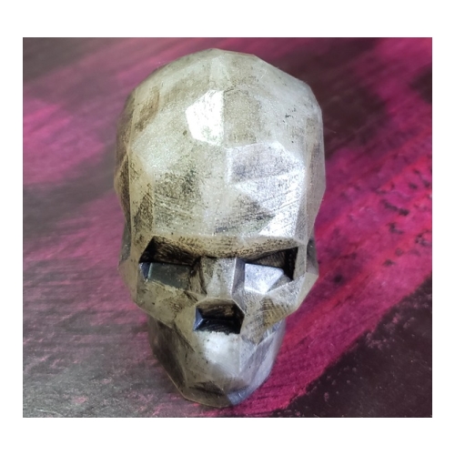 Calavera Geométrica De Resina Maciza - CALAVERAS