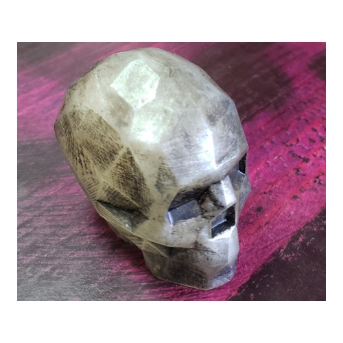 Calavera Geométrica De Resina Maciza - CALAVERAS