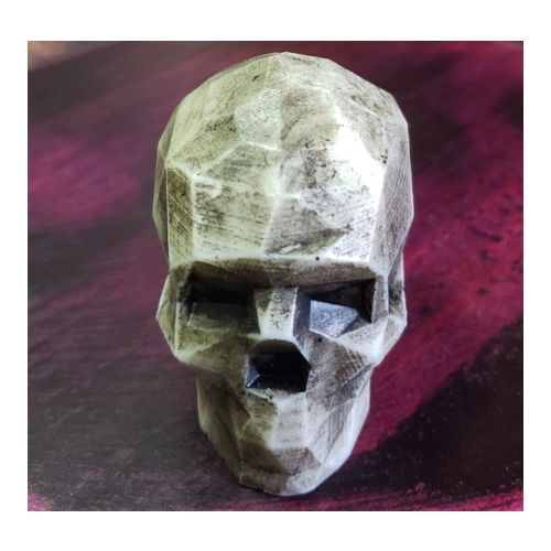 Calavera Geométrica De Resina Maciza - CALAVERAS